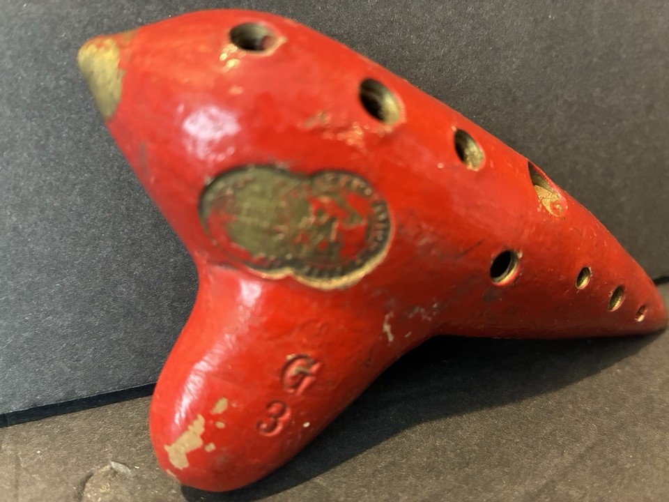 Vintage G3 Stamped Ocarina Clay Flute Whistle Instrument made in ...