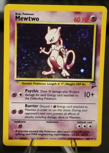 1999 Pokemon Game #10 Mewtwo-Holo NM-MT 10/130 TCG * Swirl * | eBay