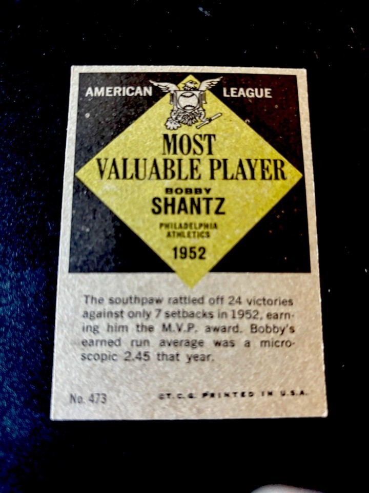1961 Topps 473 Bobby Shantz EX | eBay