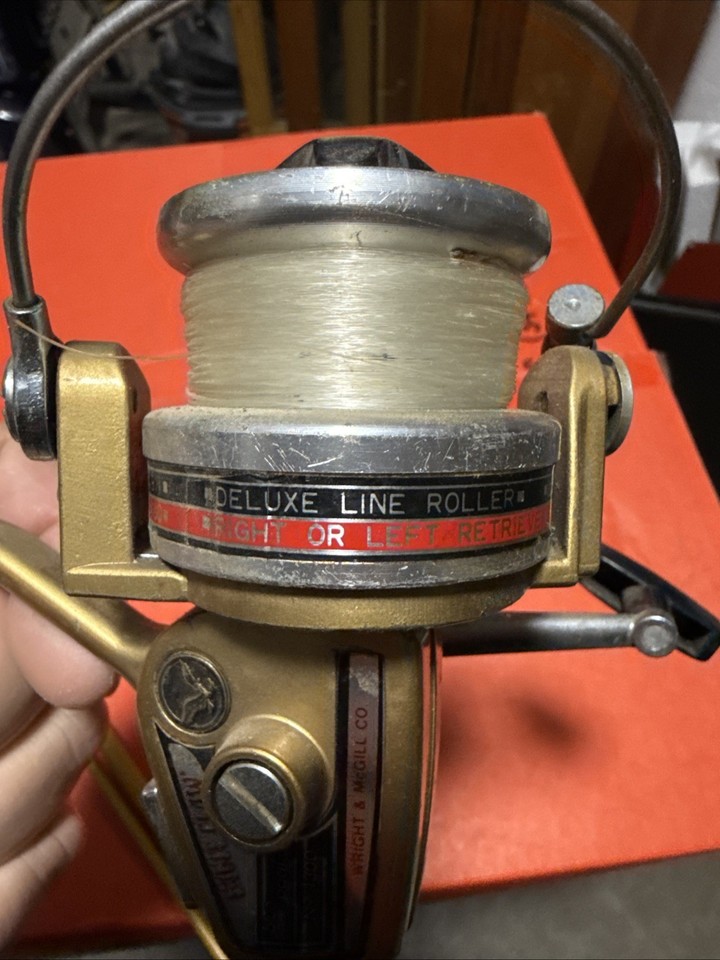 Eagle Claw Wright & McGill Co Vintage Spinning Reel Blue Pacific No ...