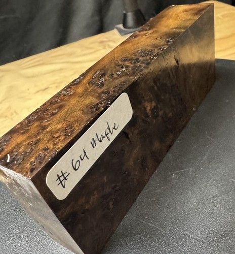 64 STABILIZED HYBRID MAPLE BURL,KNIFE SCALE,TOOL HANDLE,WOOD CARVING | eBay