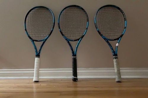 Three Gently Used , Blue, Babolat Pure Drive Tennis Rackets | eBay