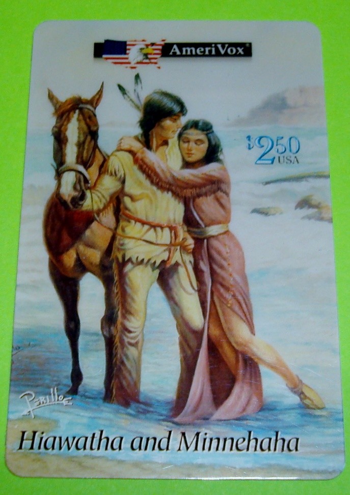 Collectible 1994 HIAWATHA and MINNEHAHA Native American AmeriVox 2.50 ...