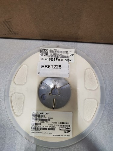 Yageo RC0805FR-07560KL 560K Ohm 1 percent 0805 SMD Resistors Reel 5000 ...