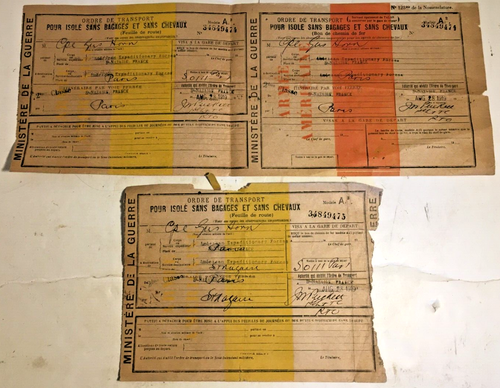 August 28 1919 Orders to Travel Without Luggage or Horse Issued to Cpl ...