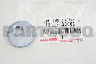 4819830060 Genuine Toyota CAM, FRONT SUSPENSION CAMBER ADJUST, NO.2, RH ...