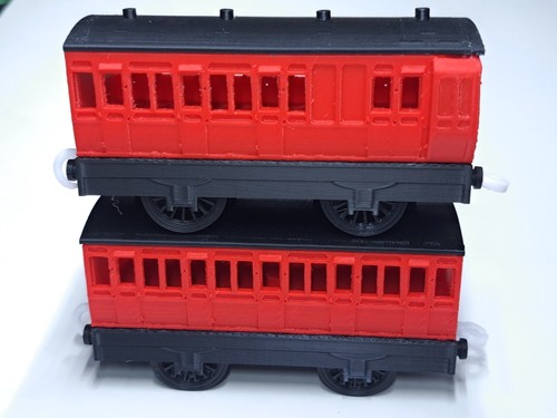 For Thomas Trackmaster 3D Printed Red Branchline Coach set, coaches ...