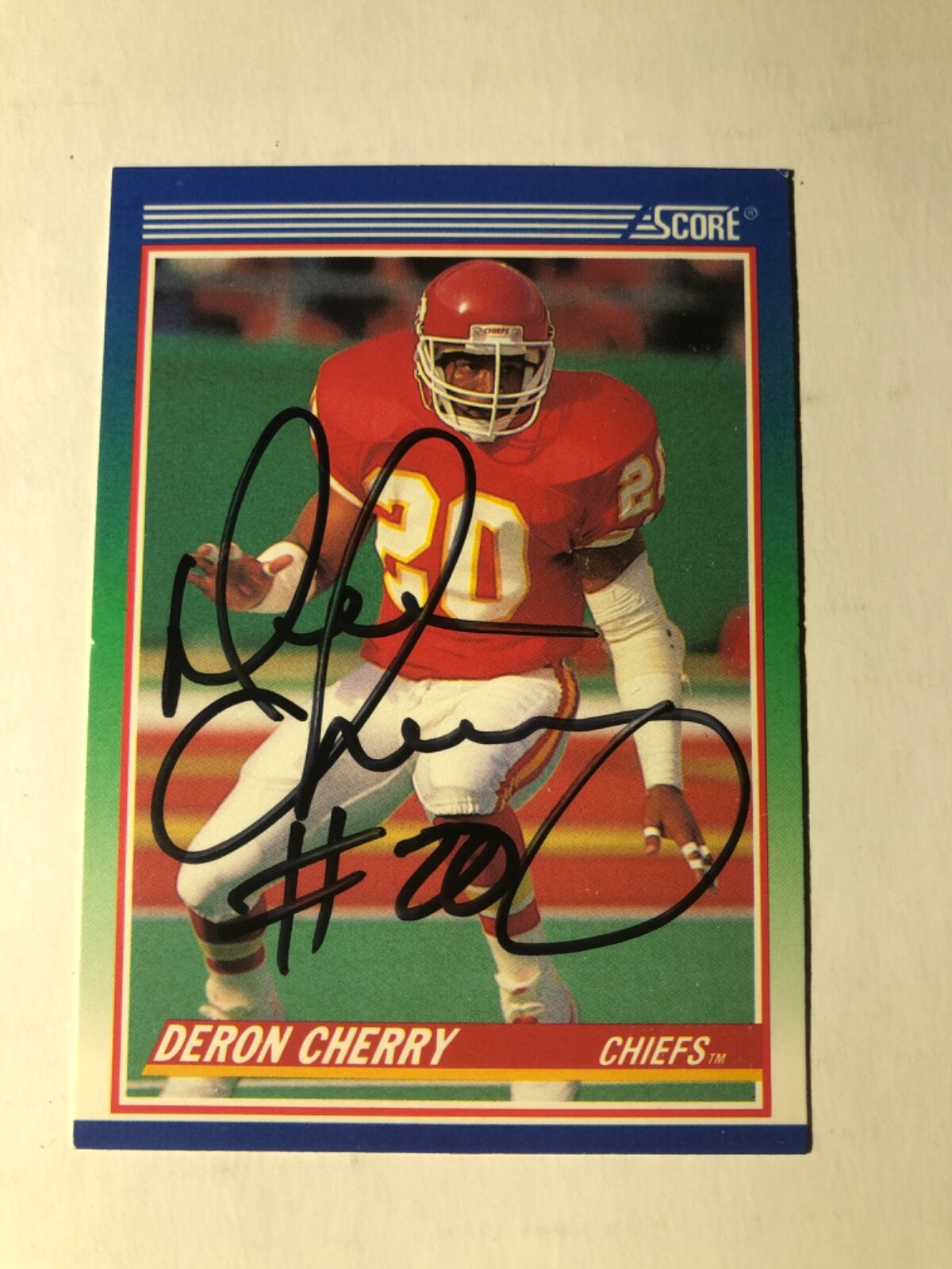 Kansas City Chiefs DERON CHERRY Signed Card | eBay