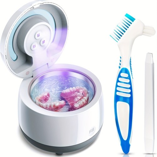 42kHz Portable Sonic Dental Clean Pod For Mouth Guard Denture Aligner ...