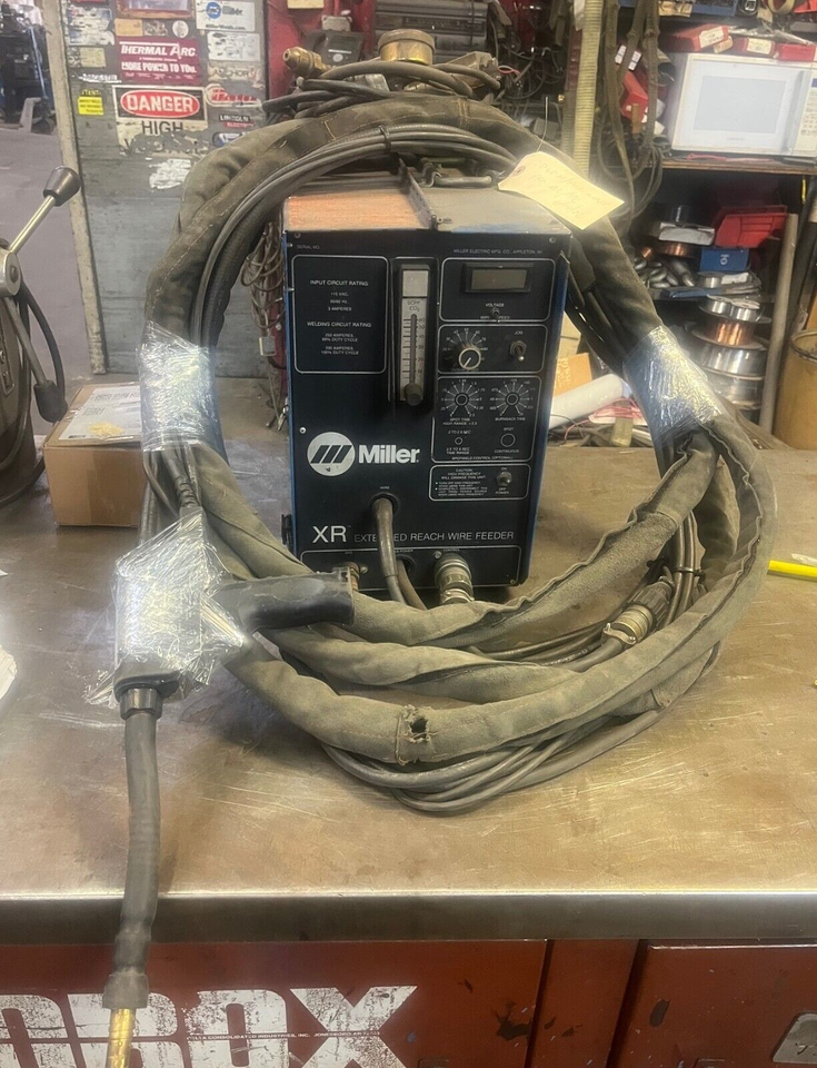 USED MILLER XR CABINET EXTENDED REACH WIRE FEEDER WITH XR30A GUN | eBay