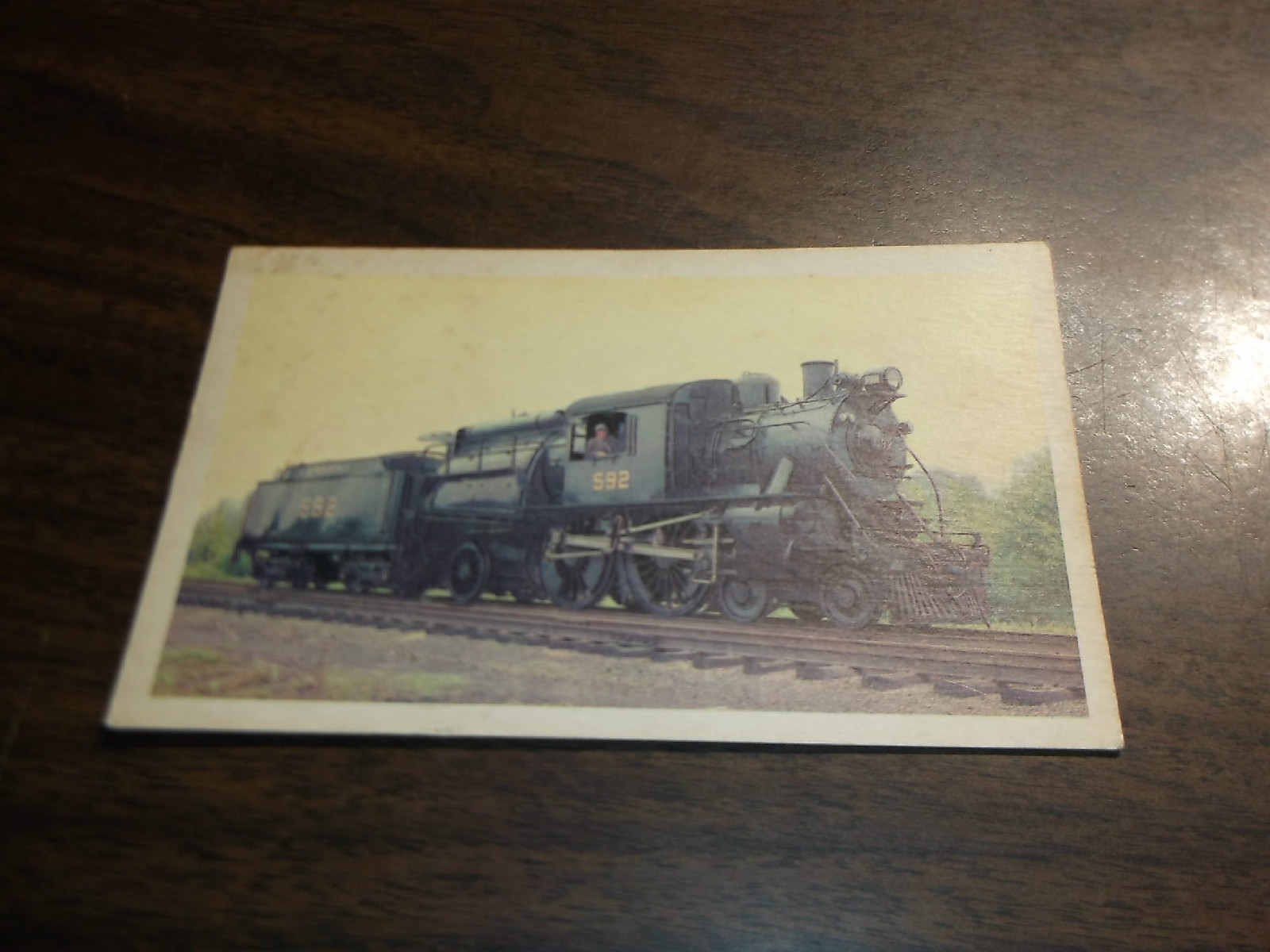 CNJ CENTRAL RAILROAD OF NEW JERSEY CAMELBACK 4-4-2 #592 POSTCARD | eBay