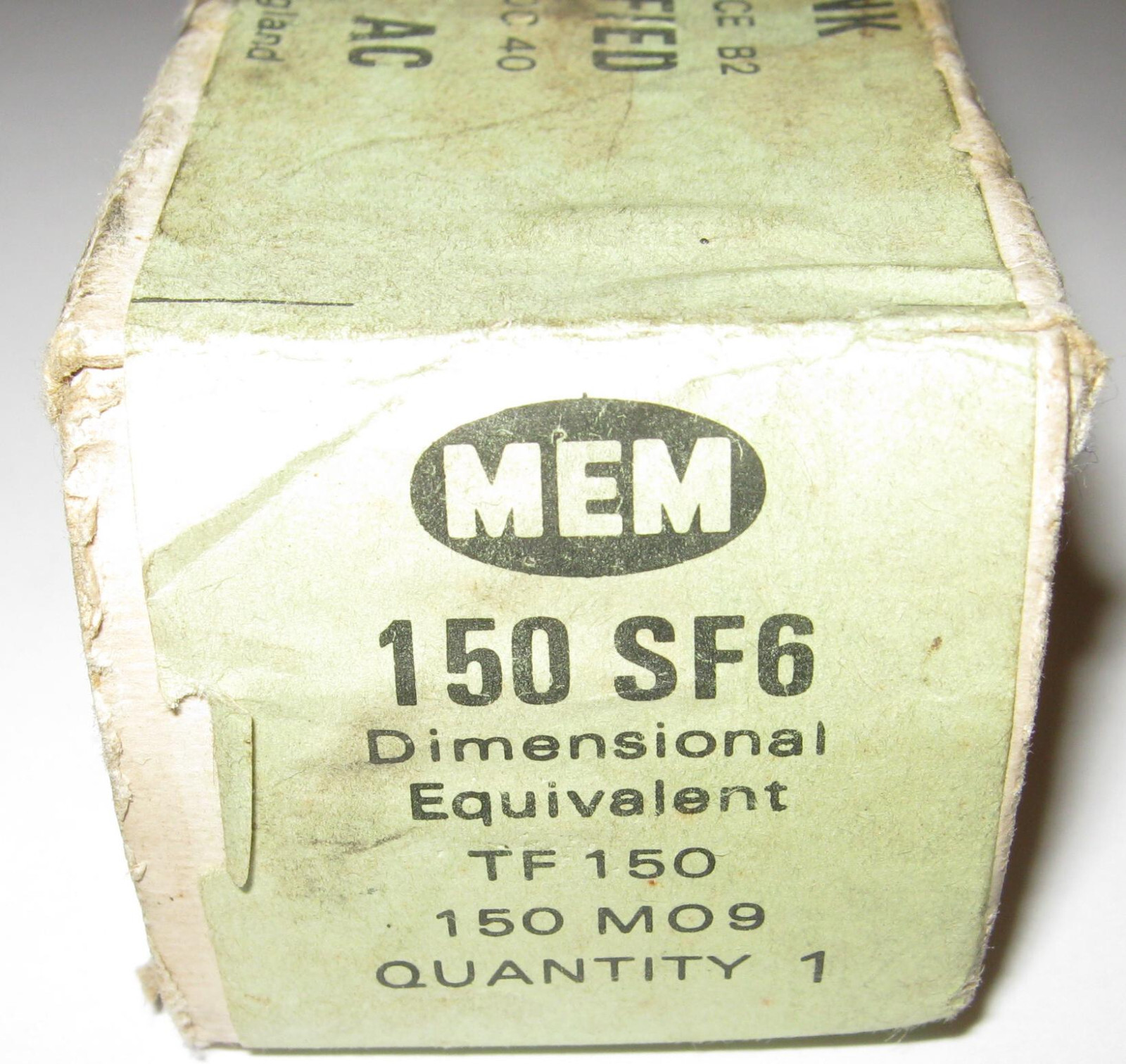 3 X MEM Industrial HRC Fuse Link 150amp 150 Sf6 Bs88 415v Switch Fuse ...