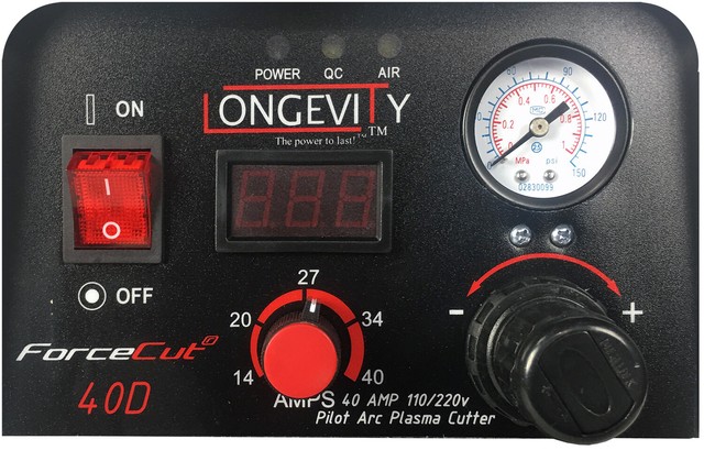 Longevity Forcecut 40d 40 Amp Pilot Arc Plasma Cutter Dual Voltage for ...