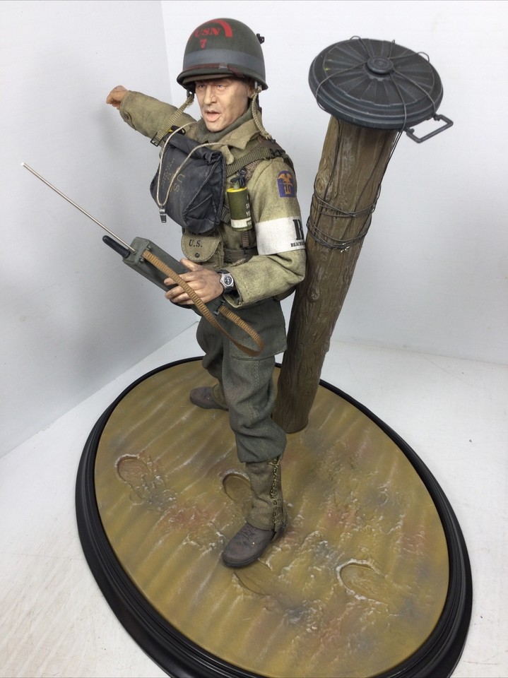 1/6 CUSTOM WW2 US 7TH NAVAL BEACH BTN. BEACHMASTER OMAHA BEACH DIORAMA ...