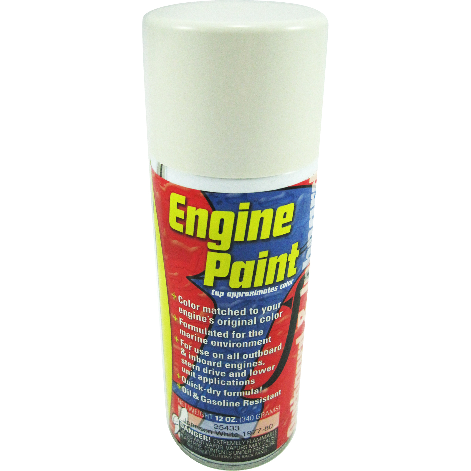 Moeller 025433 White Johnson Evinrude Spray Paint 172748 771233 777178 ...