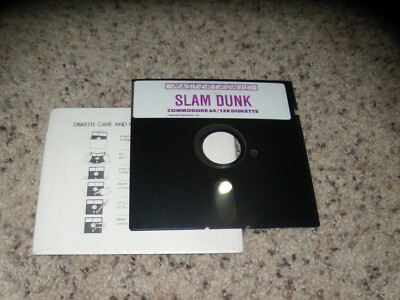 Slam Dunk Commodore 64 C64 Game on 5.25" disk - Tested | eBay