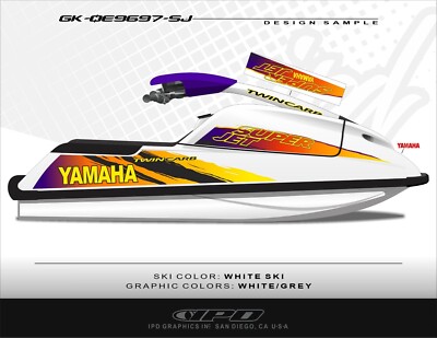 Yamaha SuperJet Stock Graphics Kit (1996-1997 Design) | eBay