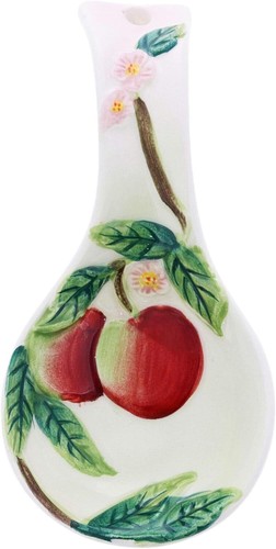 Mini Ceramic Spoon Rest Apple Kitchen Décor Teaspoon Tea Bag Rest | eBay