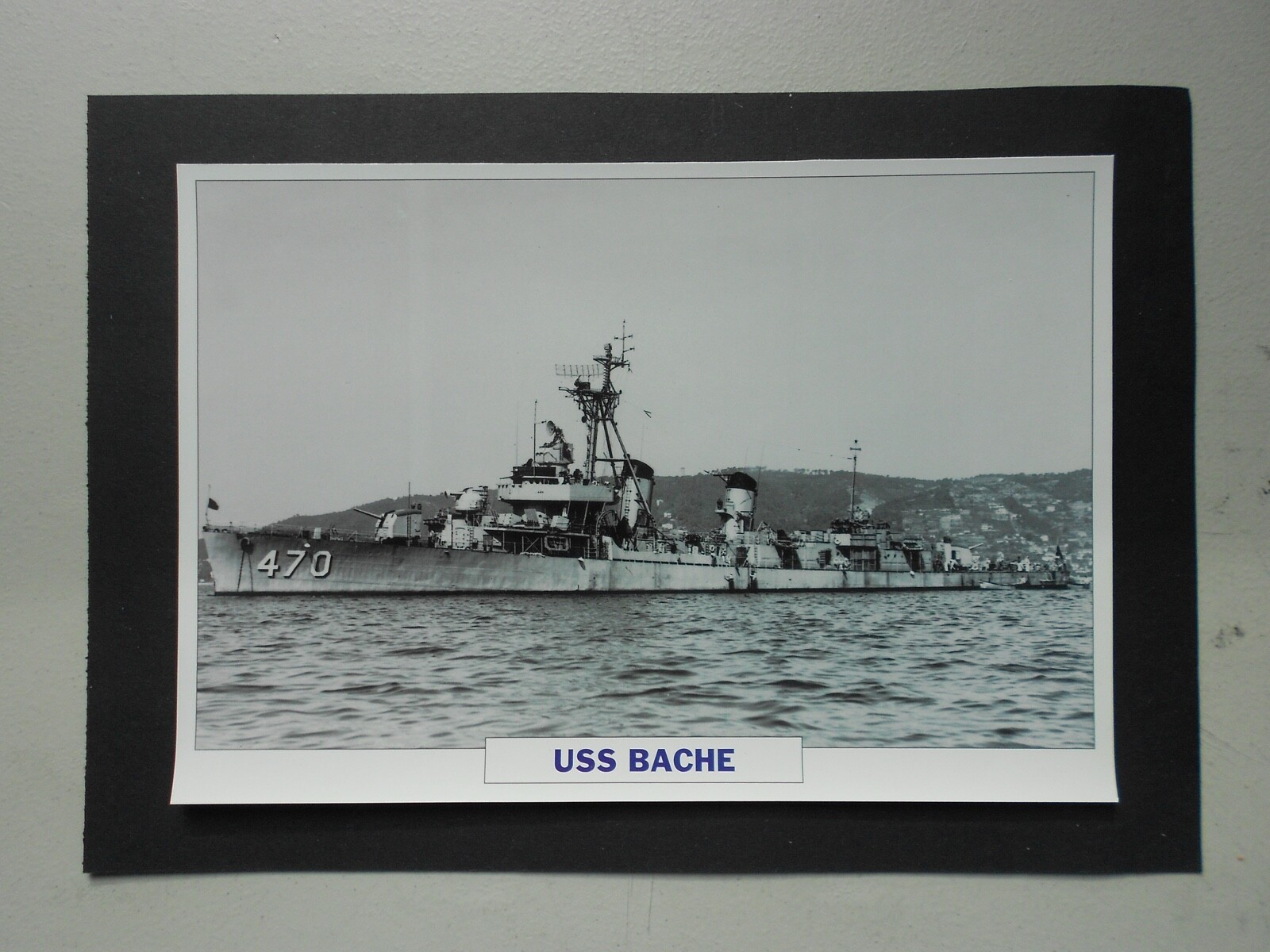 NAVAL PHOTO PRINT- USS BACHE (1942) DESTROYER | eBay