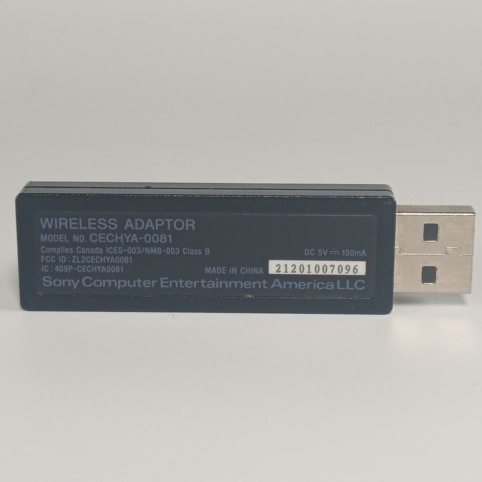 Genuine Sony PlayStation Wireless Adapter CECHYA-0081 PS3 PS4 USB ...