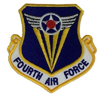 USAF FOURTH 4TH AIR FORCE 4 AF PATCH MARCH ARB RESERVE RESERVIST ...