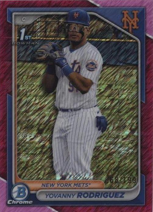 2024 Bowman Chrome - Prospects Yovanny Rodriguez #BCP-244 Fuchsia ...