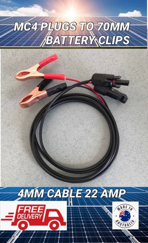2 Meter 22 amp lead 4mm auto tycab cable with pv male and female ...