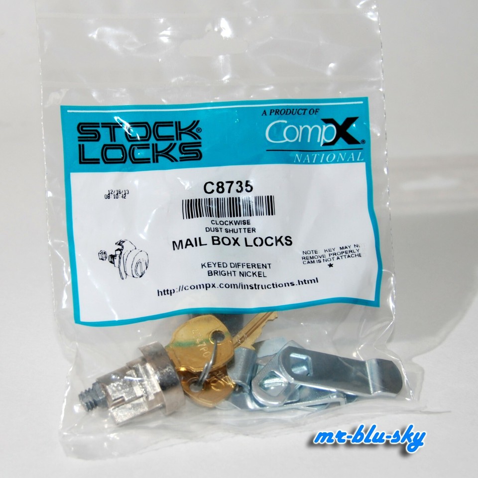 CompX NATIONAL C8735, Pin Tumbler Mail Box Lock w/ 5 Cams | eBay