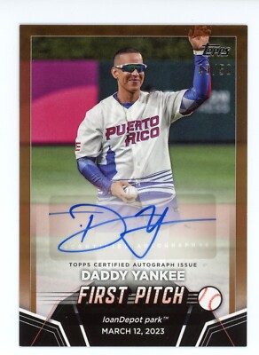 2024 Topps Series 2 FIRST PITCH AUTO DADDY YANKEE 49/50 | eBay