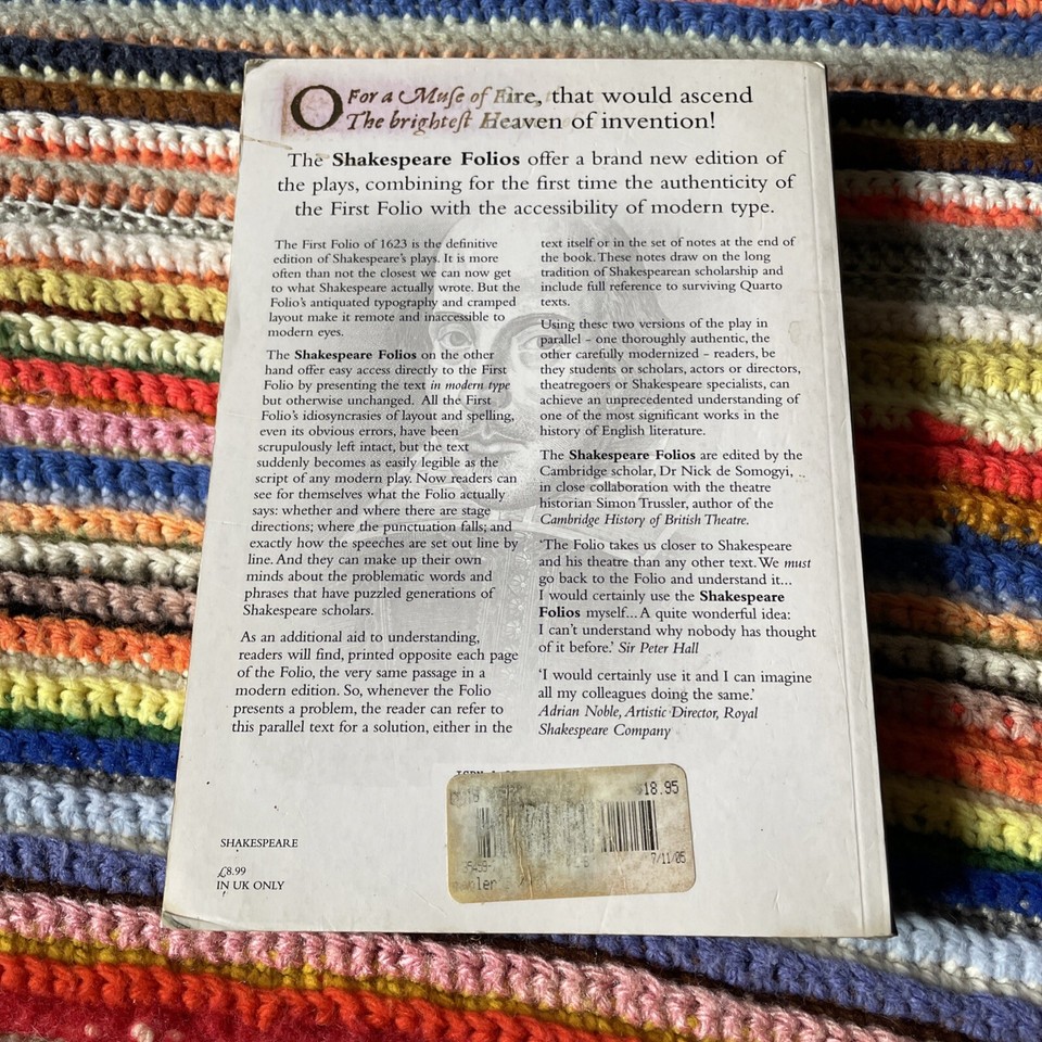King Lear - William Shakespeare - Shakespeare Folios 2004 - Trade ...
