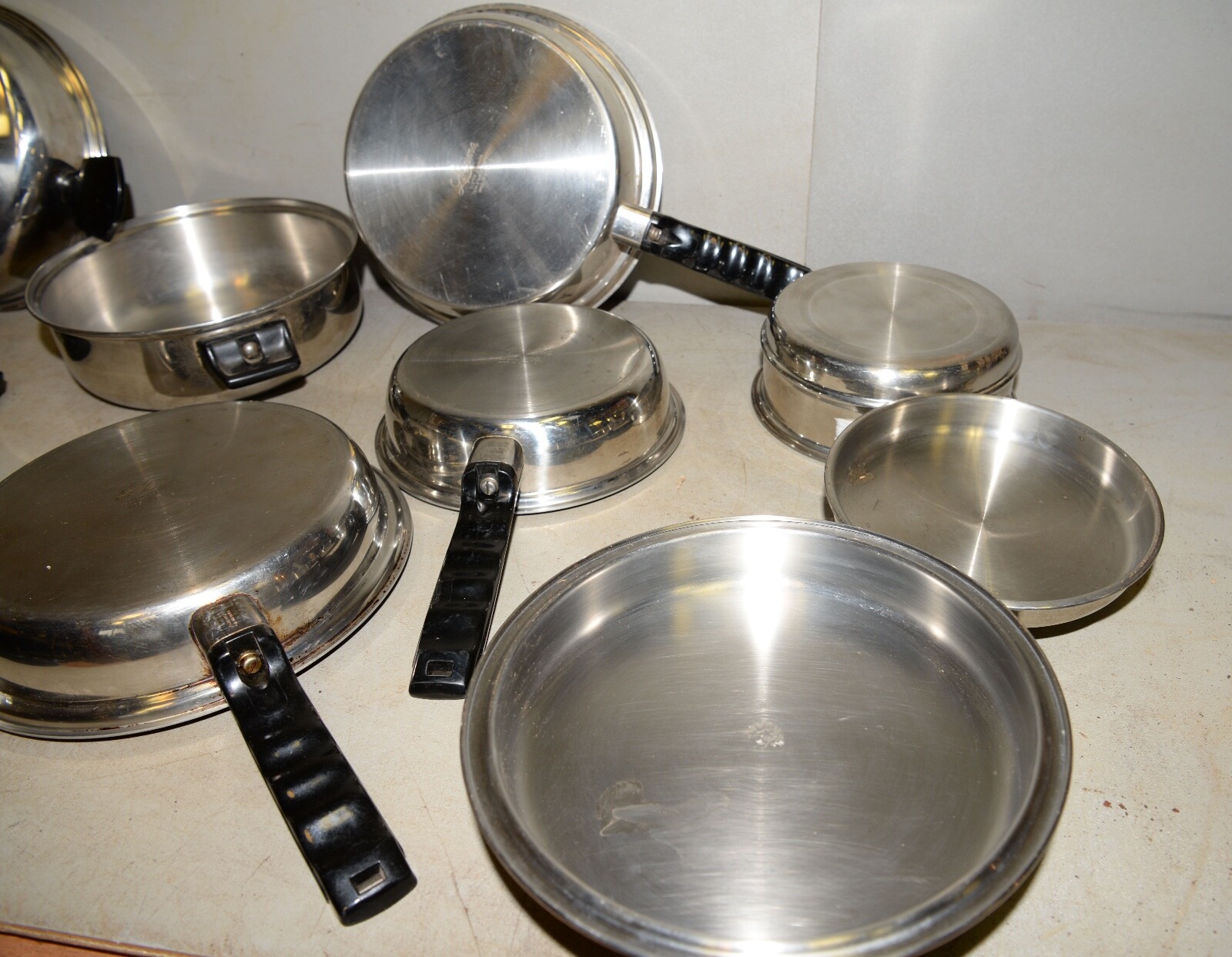 Vintage Lifetime cookware 12 pcs collectible quality chef pots & pans ...