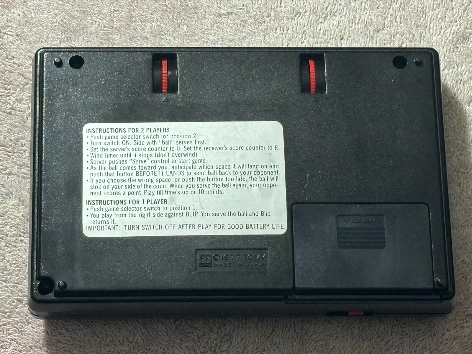 TOMY Blip The Digital Video Game 7018 Handheld Electronic Vintage 70s ...