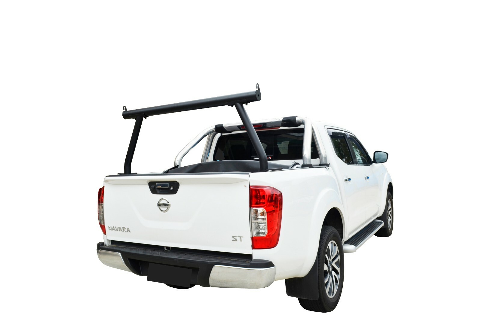3'' Black Steel Ladder Rack for Nissan Navara NP300 D23 15-25 Tub Ute ...