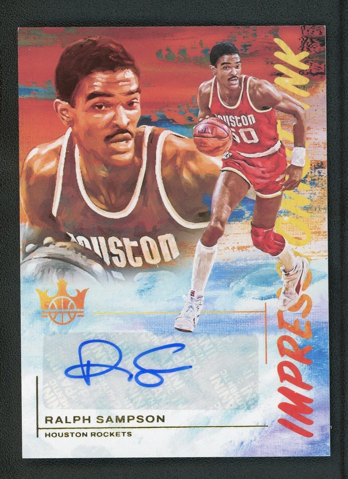 Ralph Sampson 2021 Court Kings #II-RSP Impressionist Ink - Sapphire /25 ...