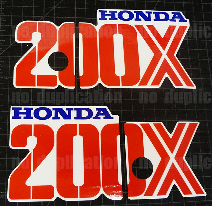 1987 87' atc 200x vintage tank adhesivi autocollant pegatinas 2pc ...