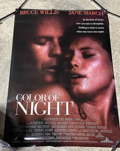 Vintage 1994 Color Of Night Original Movie Poster | eBay