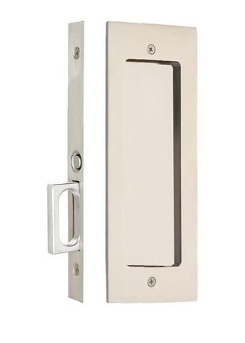 Emtek 2114 7-1/4 Inch Height Rectangular Collection (Bright Nickel ...