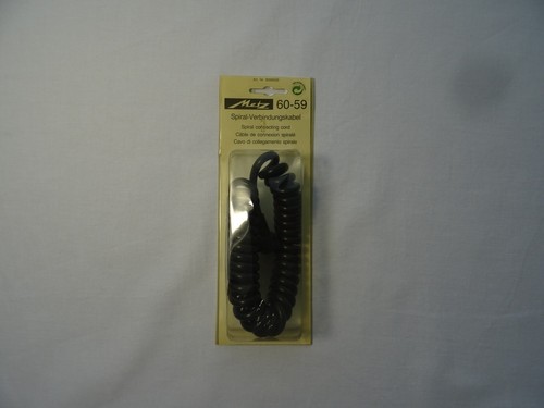 Vintage Metz 60-59 Spiral Connecting Cord Flash Cable New Open Box | eBay