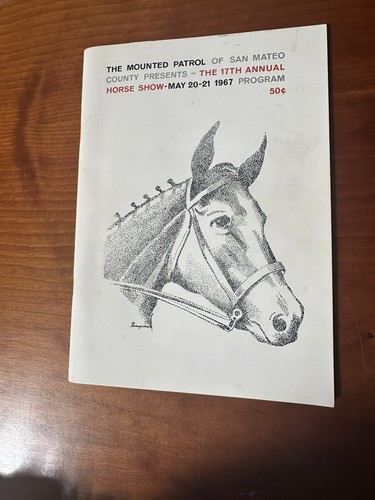 San Mateo County horse show 1967 program vintage | eBay