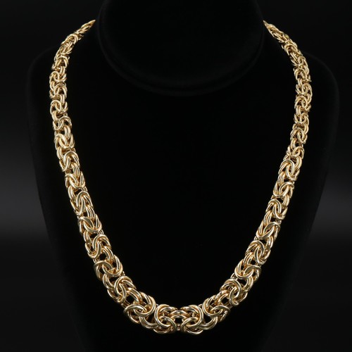 Sterling Silver - ITALY VERONESE Byzantine Chain 20" Heavy Gold ...