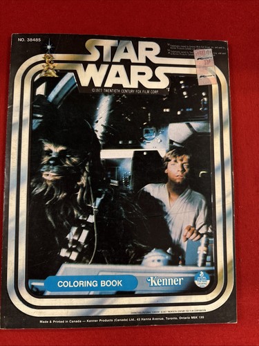 Star Wars Vintage Colouring Book 1977 Kenner Canada Luke & Chewy Cover ...