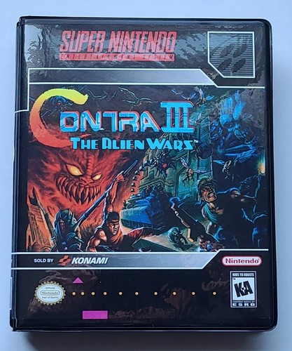 Contra III: The Alien Wars CASE ONLY Super Nintendo SNES Box BEST ...