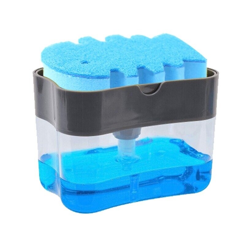 Press Soap Dispenser Cleaning Scrubbing Liquid Detergent Kitchen ...
