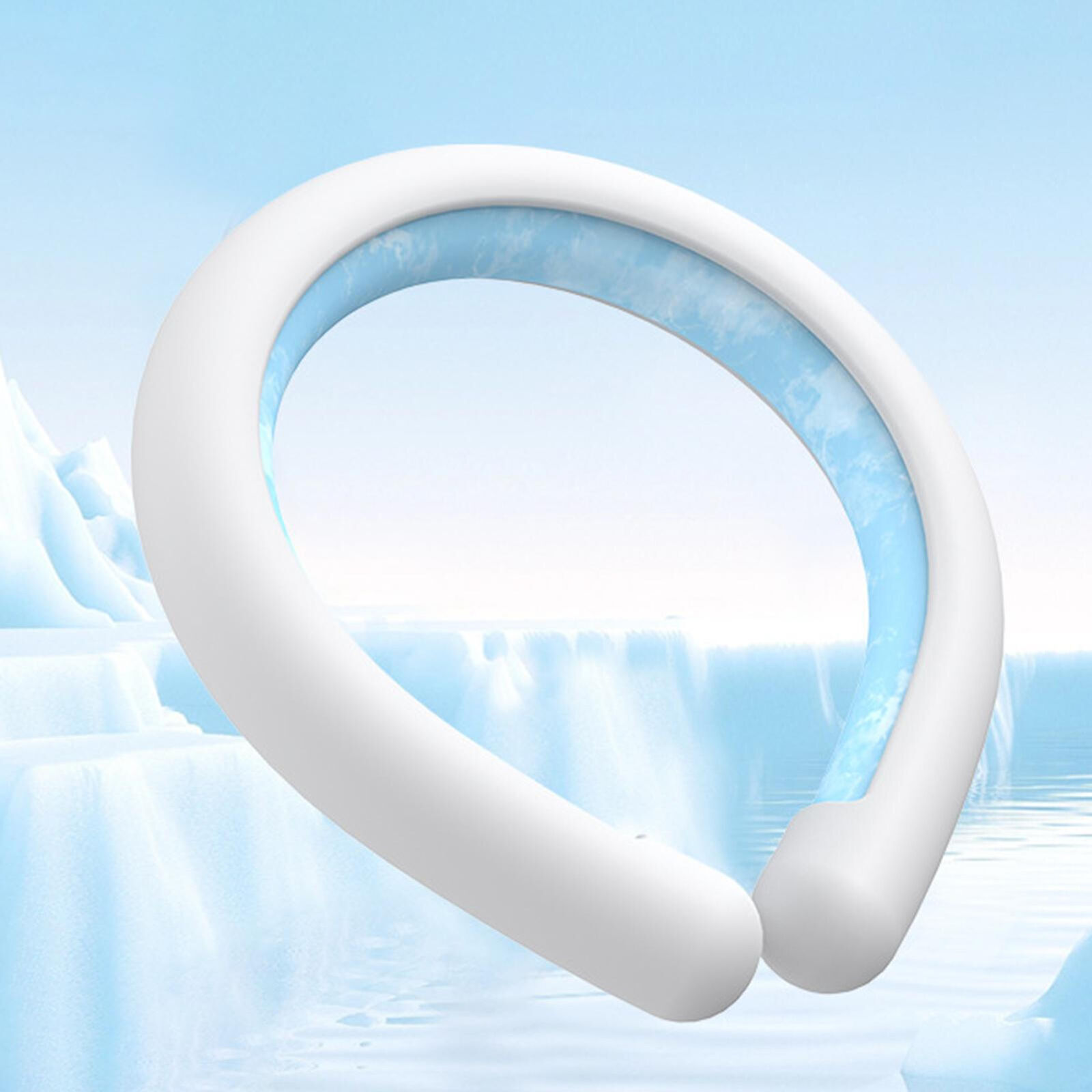 Neck Cooler Tube Wearable Cooling Neck Wraps Hands Free Cold Gel Ice ...