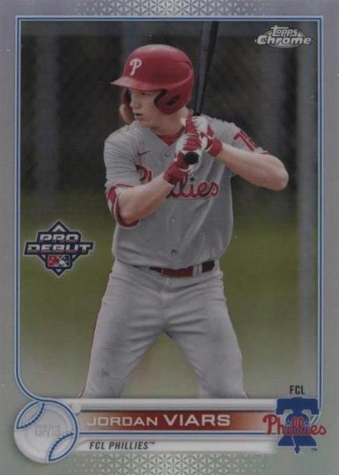 2022 Topps Pro Debut - Chrome Jordan Viars #PDC-99 Refractor /99 (RC ...