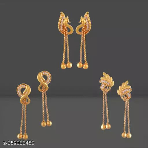Design Of Gold Earrings With Latest Design
