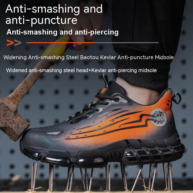 Mens Indestructible Safety Work Shoes Steel Toe Boots Lightweight ...