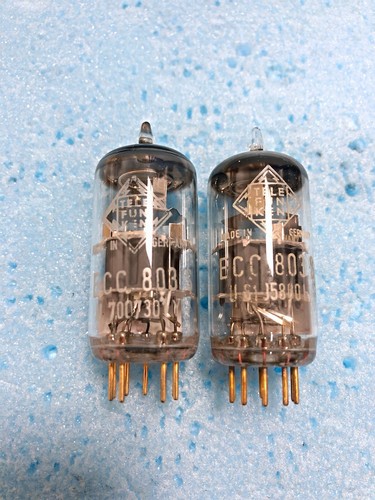 Telefunken ECC803S 12ax7 E83CC ec83 Gold Pins NOS NIB Matched Pair | eBay