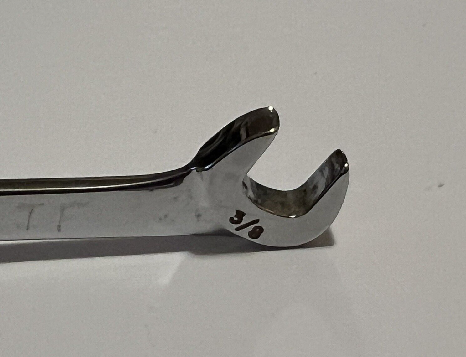 Snap-on Tools 3/8" SAE 4 Way Open End Angle Head Chrome Wrench VS12 USA ...