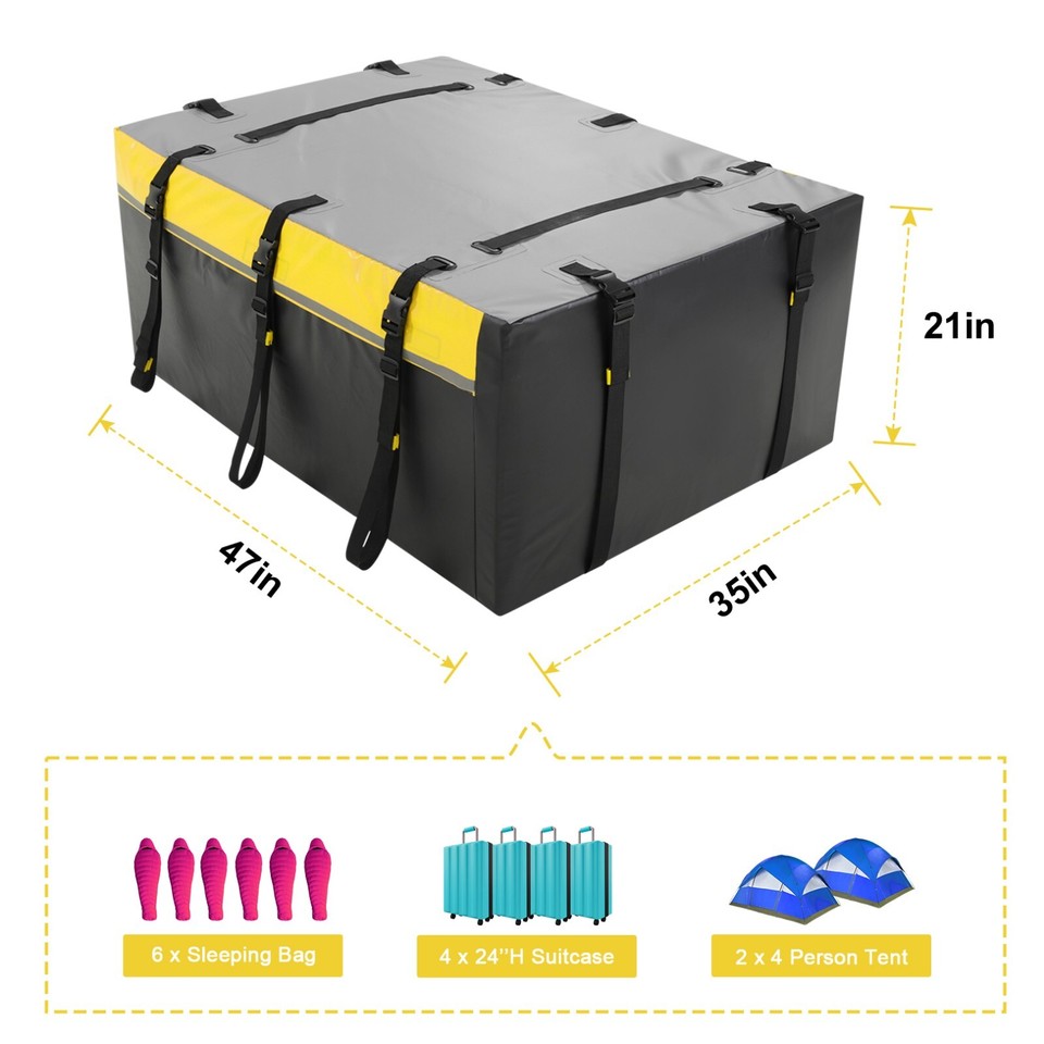 580L Large Car Roof Top Storage Box Cargo Box Waterproof Rooftop Cargo ...